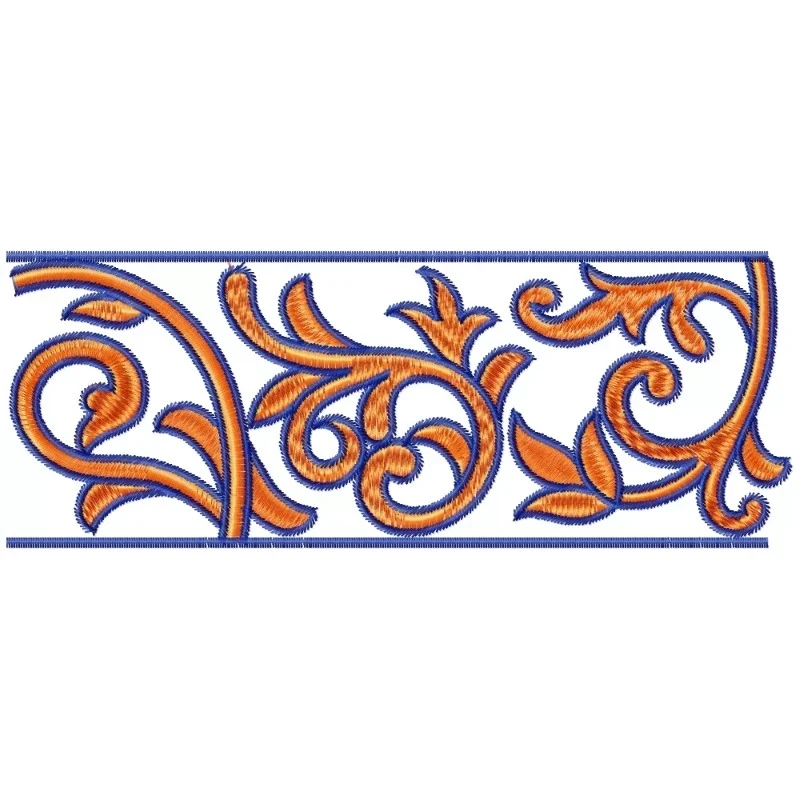 Large Embroidery Border Design For Your Indian Embroidery Dress